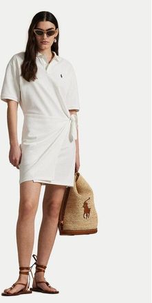Polo Ralph Lauren Kleid für den Alltag 211A88516002 Weiß Straight Fit