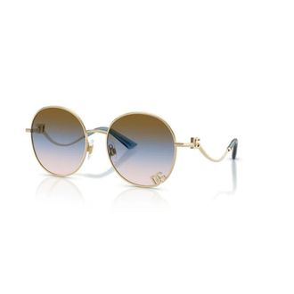 Dolce & Gabbana Femme, Accessoires, Jaune, Taille: 56 MM Lunettes de soleil rondes
