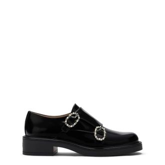 Stuart Weitzman Leighton Monk Strap - Femme - Chaussures - Noir - Taille: 38 EU