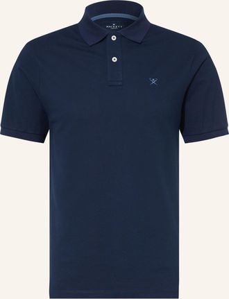 Hackett Piqu&eacute;-Poloshirt Slim Fit blau