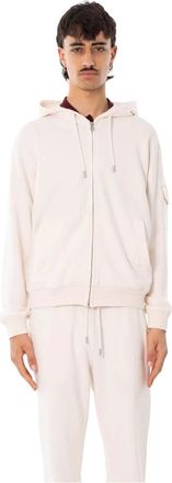 MC2 Saint Barth Homme, Sweatshirts et sweats &agrave; capuche, Beige, Taille: 2XL Beckett Fleece Full Zip Sweat &agrave; capuche