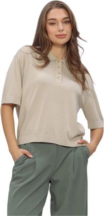 Moss Copenhagen Terine 2/4 Pullover - - Tops - Damen - Beige - XS/S