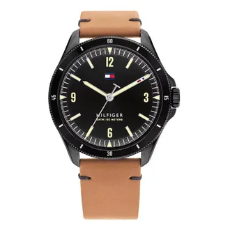 Tommy Hilfiger Homme, Accessoires, Noir, Taille: ONE Size Montre Maverick