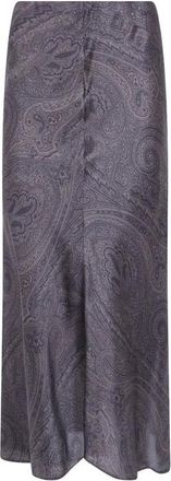 Etro Jupe longue - Femme - Jupes - Violet - Taille: 38 FR