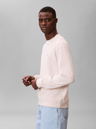Calvin Klein Jeans Sweatshirt 400GSM TRRY BDG CRWN Mit Rundhalsausschnitt