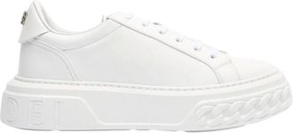 Casadei Femme, Chaussures, Blanc, Taille: 37 1/2 EU Off Road Leather Baskets