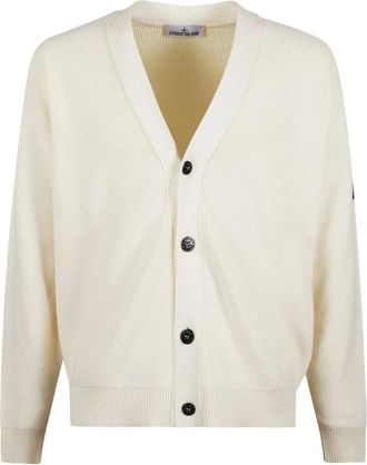 Stone Island Homme, Pulls, Blanc, Taille: XL Stone Island Sweaters White