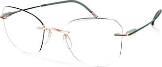 Silhouette Femme, Accessoires, Jaune, Taille: 54 MM 5561 Optical Frame