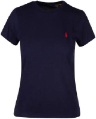 Polo Ralph Lauren Femme, Tops, Bleu, Taille: 40 FR Classic Fit Logo Jersey T-Shirt