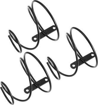 Artibetter 3 St&uuml;ck Teiliges Wand weinregal aus Robustem Eisen mit Spiralf&ouml;rmigem Design Eleganter Flaschenhalter f&uuml;r Wein Bierflaschen Platzsparend Einfache Mont