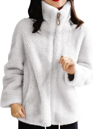 Generic Sweat à capuche en polaire Sherpa pour femme pour manteau en peluche confortable, sweat-shirt en polaire avec polaire pelucheuse pour lhiver, la vie q