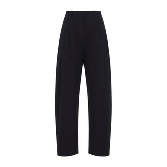 STUDIO NICHOLSON Sperro Double Pleat Hose - - Trousers - Damen - Schwarzk - XS