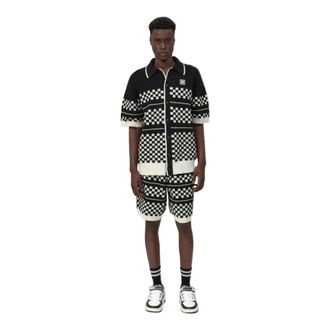 Amiri Homme, Tops, Multicolore, Taille: XL Checkered Mesh Short