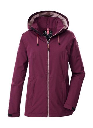 Killtec Outdoorjacke Damen Regenjacke OOKS 1 Leichte, wasser- und winddichte Jacke, atmungsaktiv, abnehmbare Kapuze
