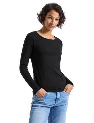 Street One Damen Basic Langarmshirt