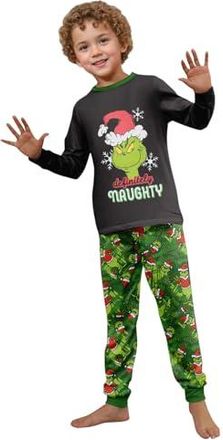 Generic Le Grinch Pyjama Noel Famille De Grinch Hiver Ensemble Bebe Vetement Adulte Enfant Homme The Costume Ensembles Assorti Chaud Et Doux Noël Couple Femme