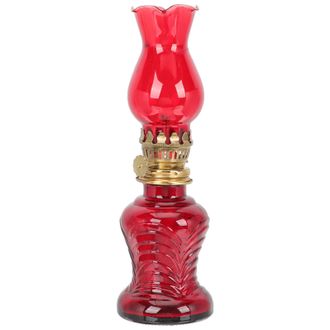 Artibetter JECOMPRIS Vintage Glas Kerosinlampe mit Windschutz Antike &Ouml;llampe im Chinesischen Stil f&uuml;r Romantische Beleuchtung Camping und Wohnzimmer Dekorative P