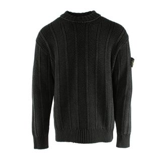 Stone Island Rundhals-Strickware - - Knitwear - Herren - Grau - XL