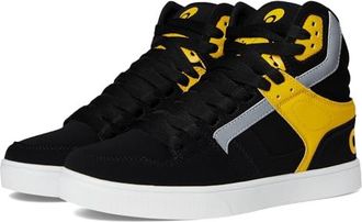 Osiris Chaussures de skate Clone pour homme, noir/jaune/blanc, 47 EU
