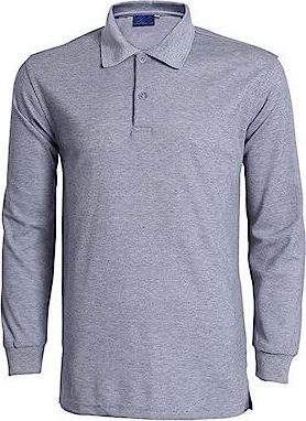 Generic Polo À Manches Longues Hommes Slim Polo de Travail Golf Tee Shirt décontracté Polos Coupe Ajustée Chemises Grande Taille Vêtements Sportswear Haut Ten
