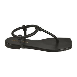 Gianvito Rossi Femme, Chaussures, Noir, Taille: 39 1/2 EU Sandales Noeuds