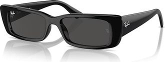 Ray-Ban Teru Bio-based Sonnenbrillen Schwarz Fassung Grau Glas 54-17