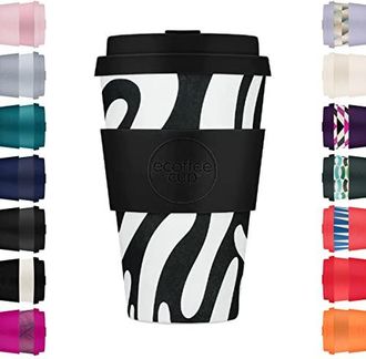 Ecoffee Cup 400ml (14oz) Gobelet R&eacute;utilisable - &Agrave; Base de Plantes, Sans BPA, L&eacute;ger, Compatible Lave-Vaisselle & Micro-ondes - Manasas Run