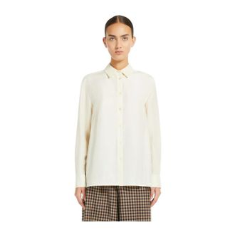 Max Mara Damen, Blusen & Hemden, Wei&szlig;, MGr&ouml;&szlig;e