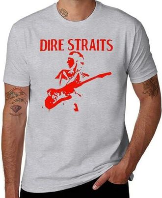 Generic Dire | Straits Music, T-shirt pour homme, Style gris, M