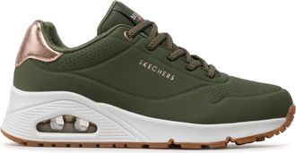 Skechers Sneakers Skechers Uno Shimmer Away 155196/OLV Khakifarben