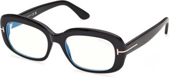 Tom Ford Femme, Accessoires, Noir, Taille: 52 MM Optical Frame