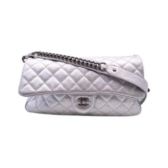 Chanel Sac bandouli&egrave;re Pre-owned Easy Flap - Timeless/Classique (Moyen) - Femme - Pre-owned - Gris - Taille: ONE Size