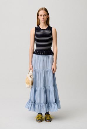 Claudie Pierlot Gestreiftes Stricktop