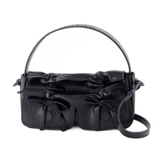 Acne Studios Unisex Crossbody Bag Black Calfskin