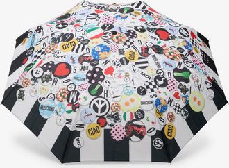 Moschino Parapluie Openclose imprim&eacute; - Noir