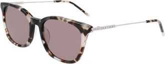 DKNY Dk708s Lunettes de Soleil, Bone Tortoise, 52 Femme