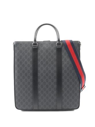 Gucci sac cabas en cuir à motif GG Supreme (années 2020) - Noir