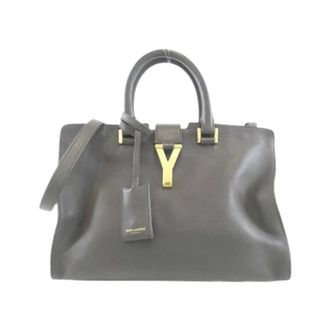 Saint Laurent Pre-owned Sac &agrave; main Y Ligne Mini en cuir - Femme - Pre-owned - Gris - Taille: ONE Size