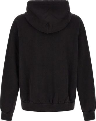 Dolce & Gabbana Logo-Embroidered Hoodie - Black