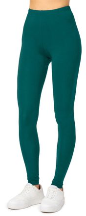 Merry Style Damen Lange Leggings aus Viskose MS10-143 (Smaragdgrün, XS)
