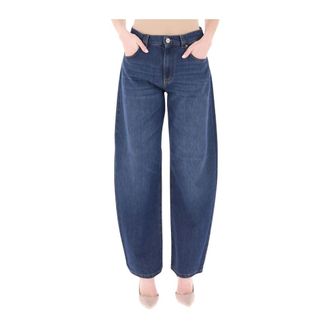 Pinko Pinko - Jean Eloise Egg Wide - Femme - Jeans - Bleu - Taille: W28