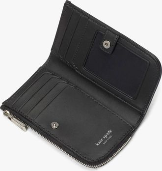 Kate Spade New York Kate Spade Devin Spade Flower Jacquard Bifold-Geldb&ouml;rse f&uuml;r Frauen in Schwarz Mehrfarbig