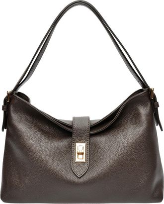 Anna Luchini Kastanienbraun Rindsledertasche
