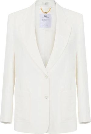 Elisabetta Franchi Damen, Jacken, Beige, 2XLGr&ouml;&szlig;e