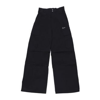 Nike Weite Hosen - - Sport - Damen - Schwarzk - L