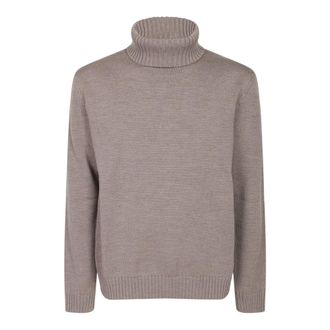 Incotex Col Roul&eacute; C&ocirc;tel&eacute; - Homme - Pulls - Beige - Taille: L