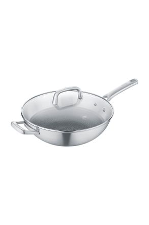 Berndes WOK Tricion Resist b.nature, Metall, 5.7 L, rund, backofengeeignet, PTFE-frei, Kochen, Pfannen, Woks