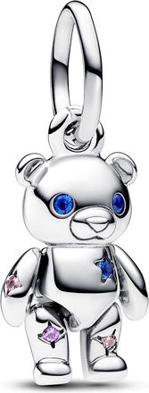 Pandora Moments Beweglicher Baby-Teddybär Charm-Anhänger aus Sterling Silber, Kompatibel Moments Armbändern, 792986C01