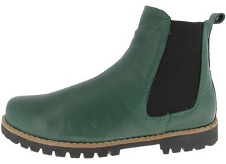 Andrea Conti Damen Stiefelette Leder Chelsea Boot mit losen Einlagen 0340229, Gr&ouml;&szlig;e:42 EU, Farbe:Gr&uuml;n
