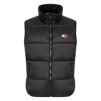 Tommy Jeans TJW Reverse Monogram Puffer Vest - - Jackets - Damen - Schwarzk - XS